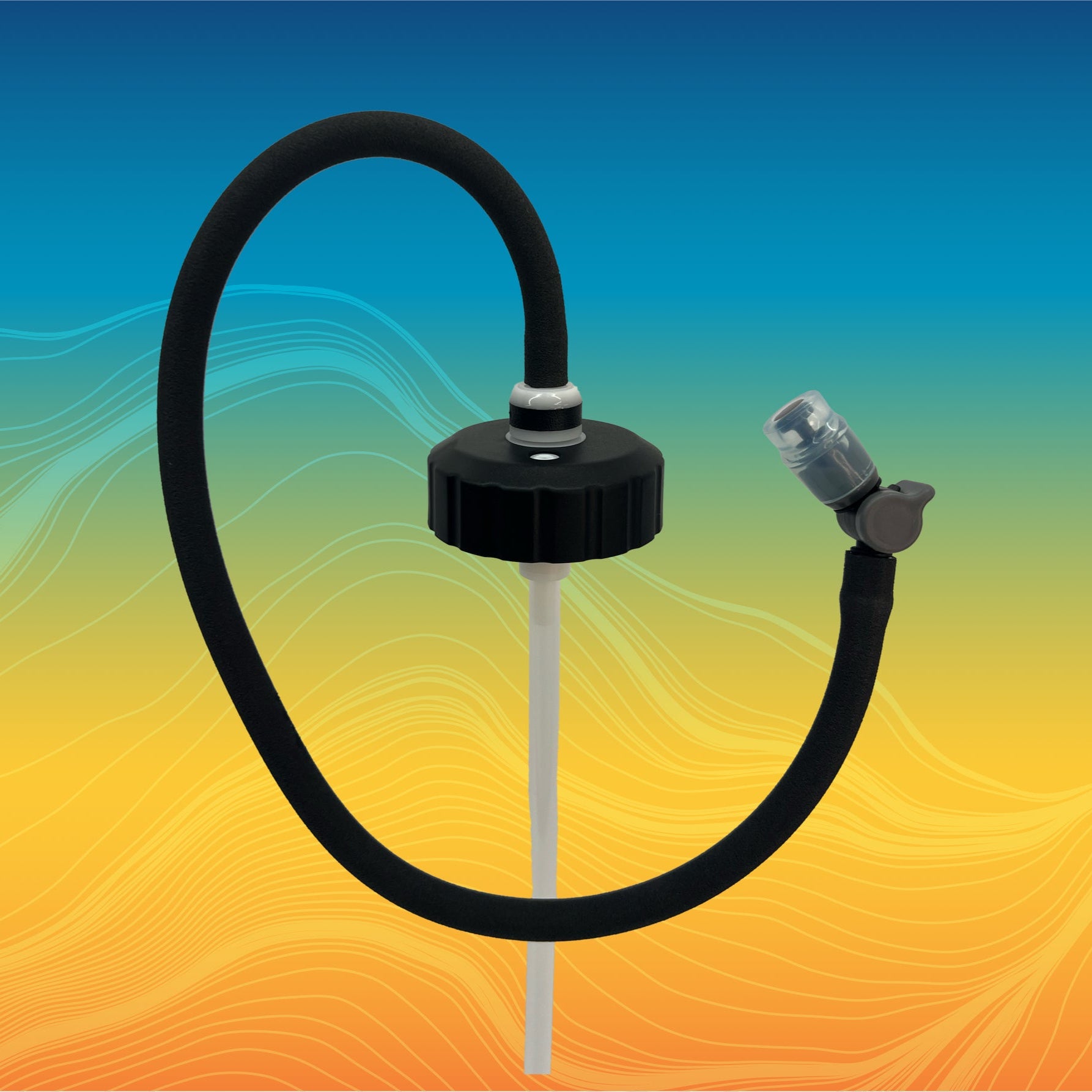 Hydration Tube For Water Bottles | HydroLid Base Kit